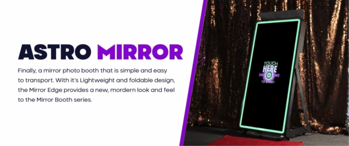 Portable Astro Mirror Photo Booth | Photo Booth International