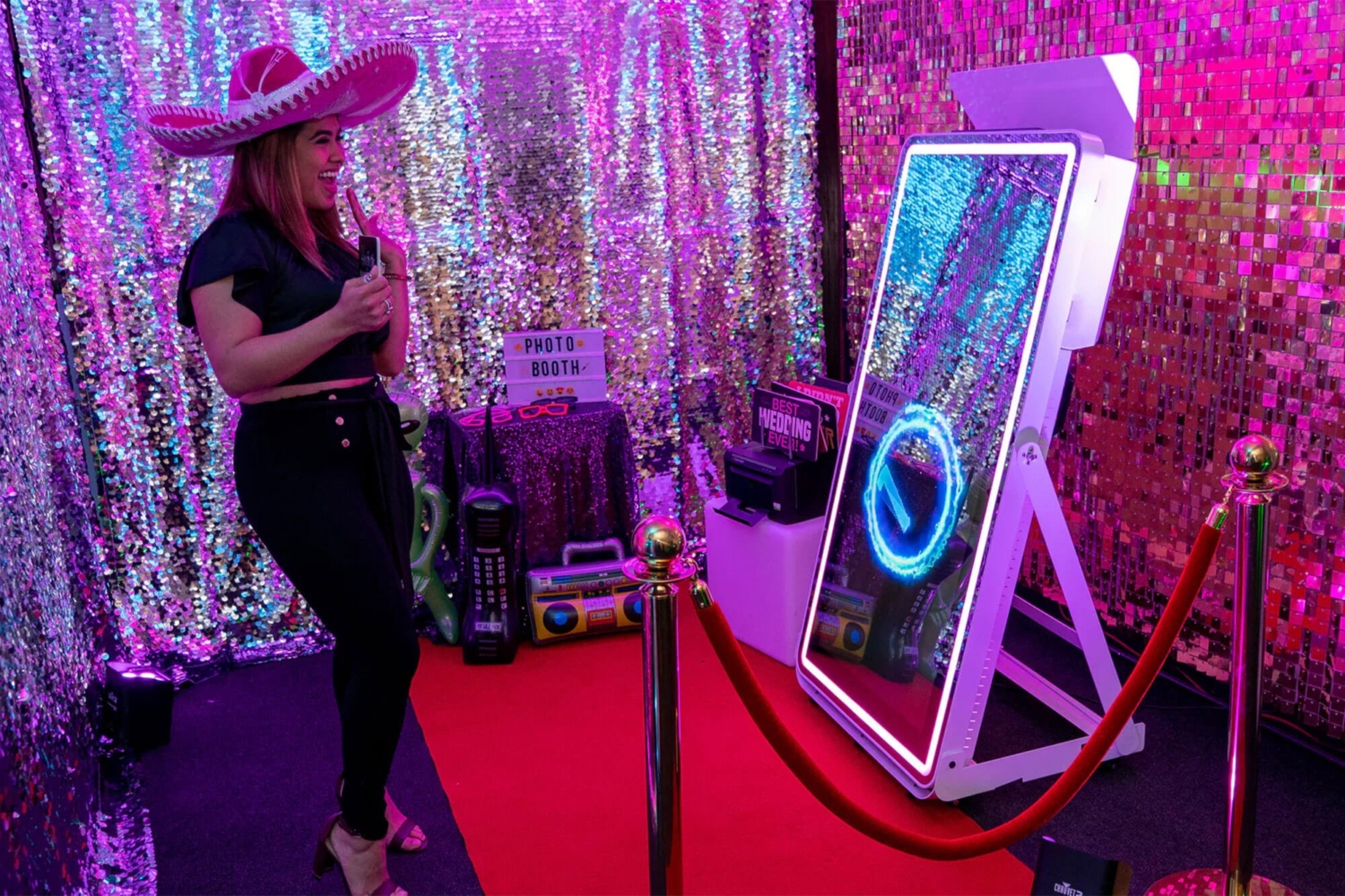 Portable Astro Mirror Photo Booth | Photo Booth International